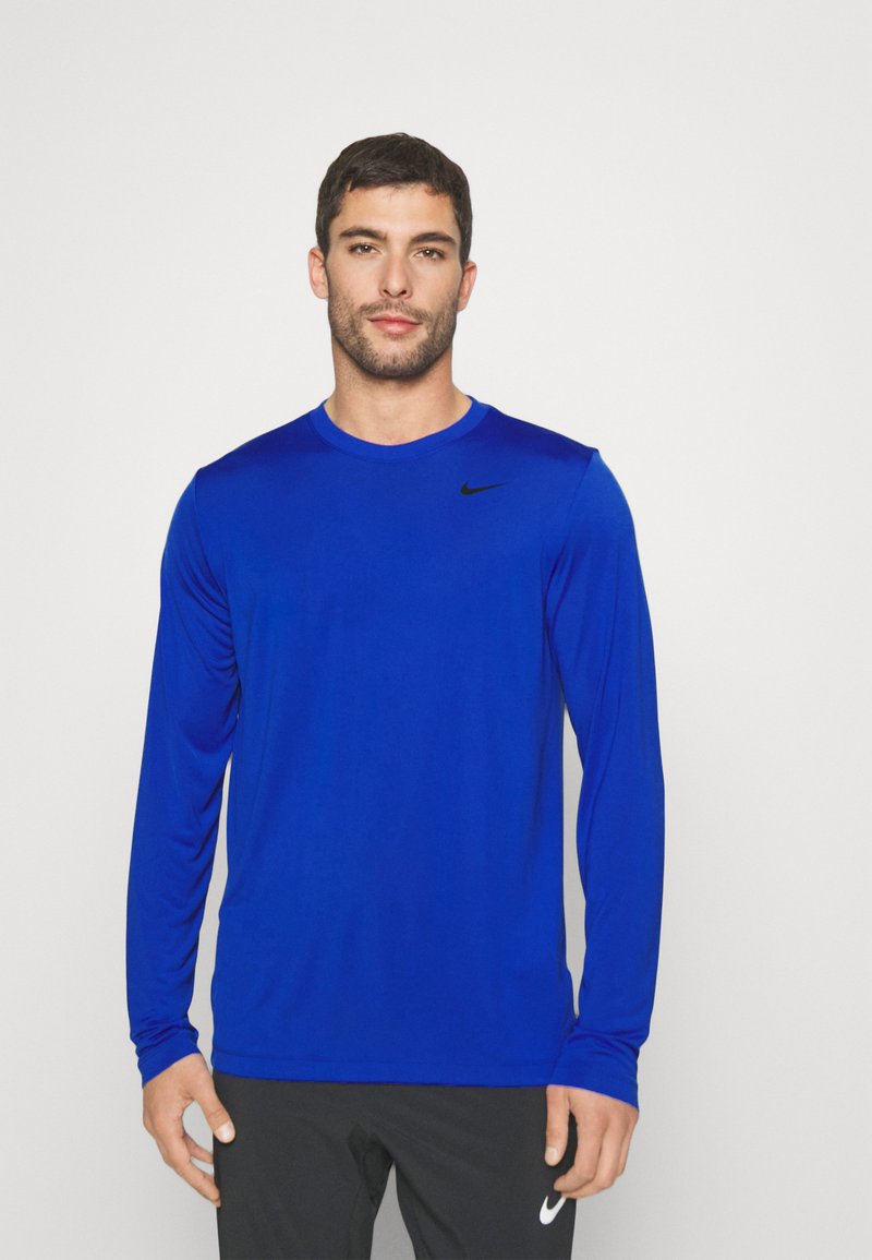 Nike Performance TEE RESET - Long sleeved top - game royal/(black)/blue ...