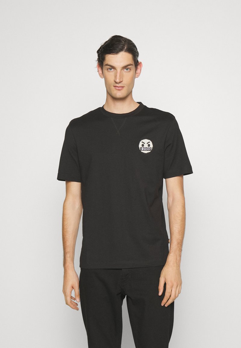 BOSS TEGLITCHLOGO - T-shirt con stampa - black/nero - Zalando.it