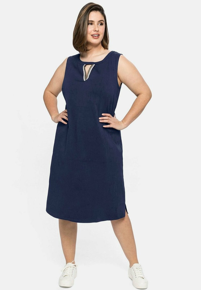 Sheego Day dress - marine/dark blue - Zalando.de