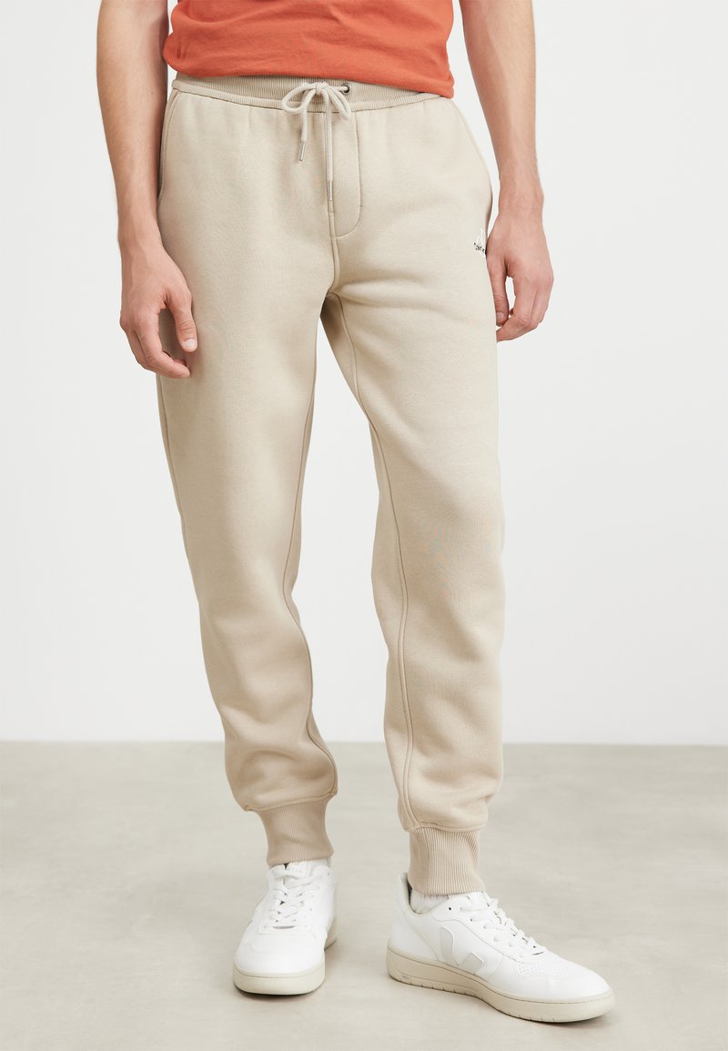 Calvin Klein Jeans Monologo Pant Tracksuit Bottoms Plaza Taupe