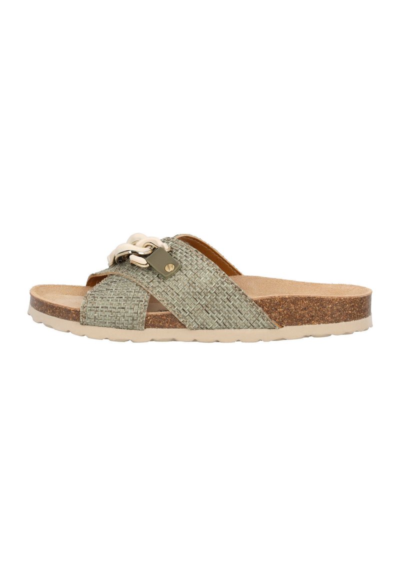 Palado by Sila Sahin DENALIA - Pantolette flach - olive/grün - Zalando