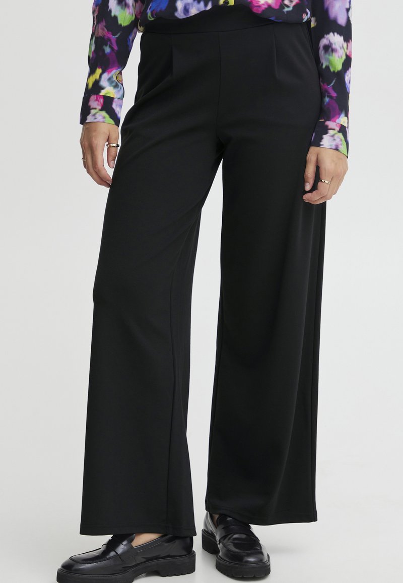 ICHI IHKATE - Trousers - black - Zalando.ie