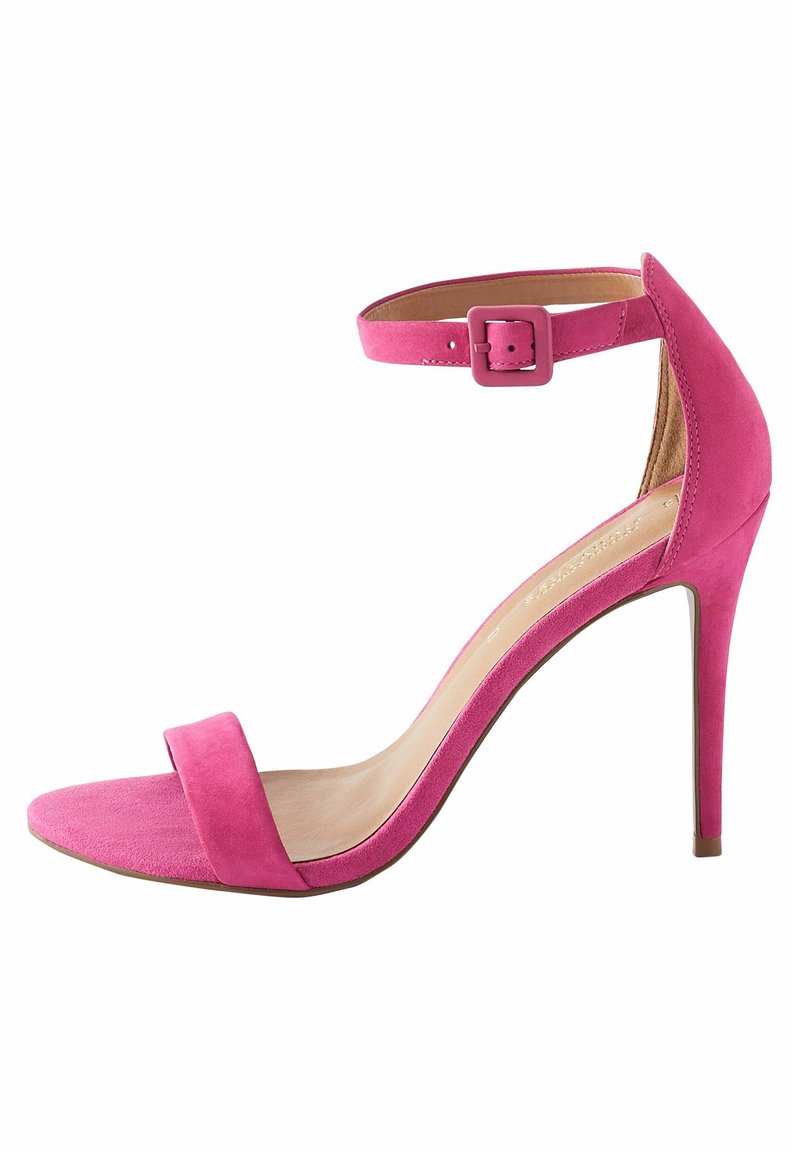 Next SIGNATURE LEATHER HIGH HEEL SANDALS - Sandalias de tacón - pink ...