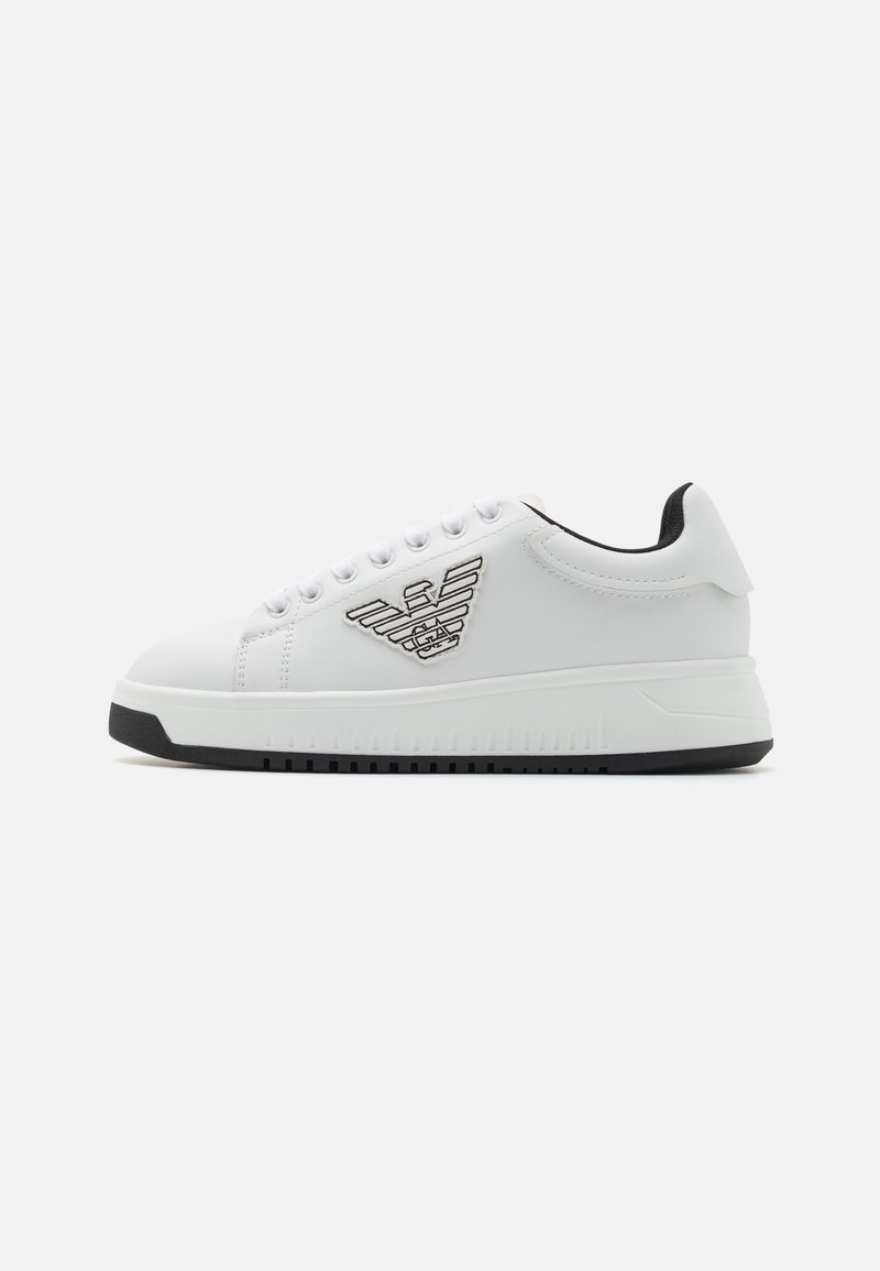 Emporio Armani EAGLE - Trainers - white/black/white - Zalando.ie