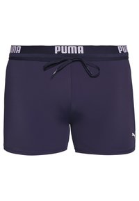 Puma SWIM MEN LOGO TRUNK - Plavky - navy/tmavě modrá - Zalando.cz