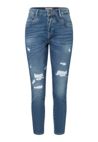 TIMEZONE RAVEN - Slim fit jeans - mid blue destroy wash/blue - Zalando