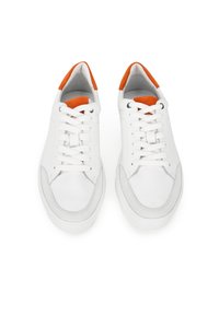 PS POELMAN MIKE - Sneaker low - white with orange combination/weiß ...