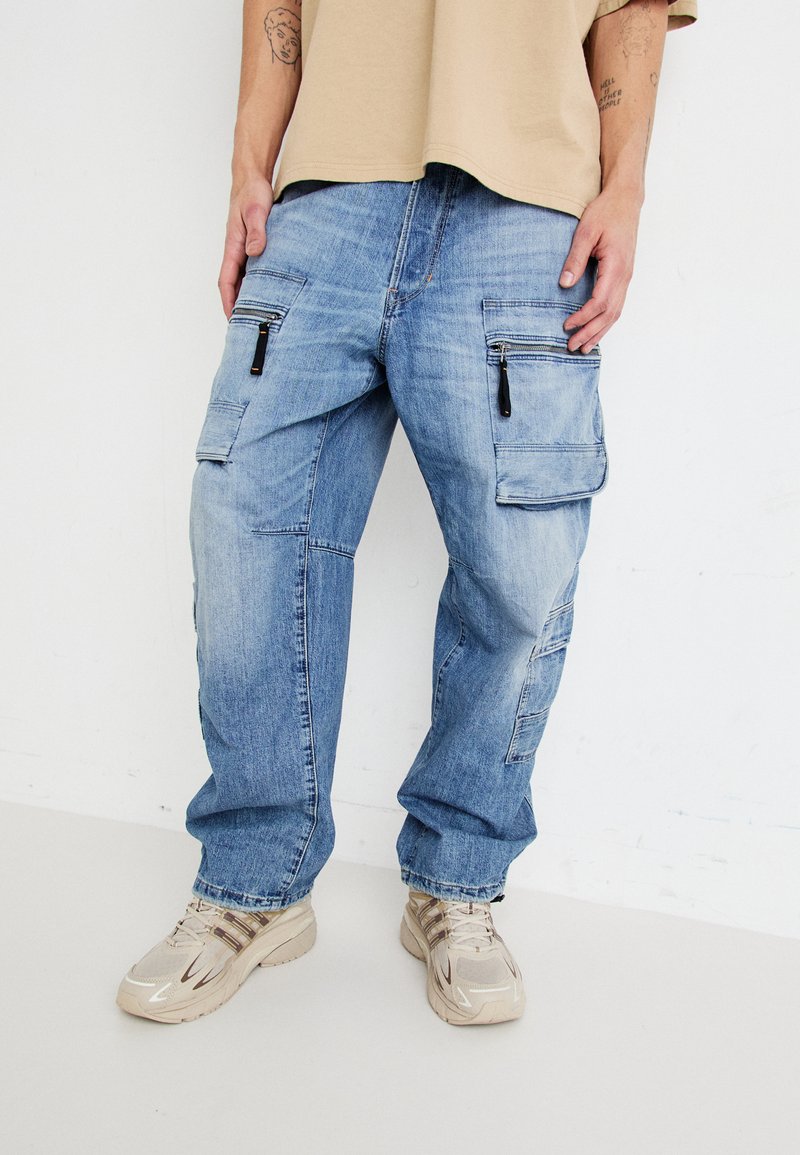 G-Star MULTI POCKET CARGO RELAXED - Relaxed fit jeans - faded denali ...