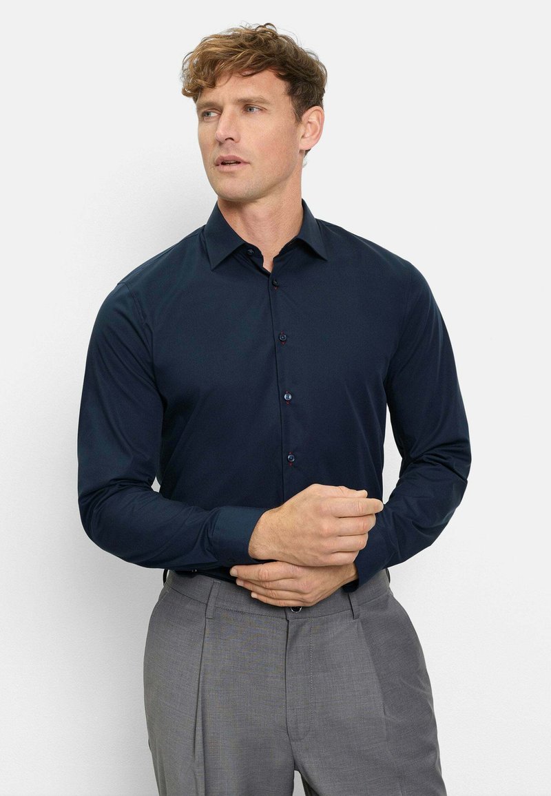 OLYMP No. Six SUPER BUSINESS, KENT - Shirt - kobalt/dark blue - Zalando