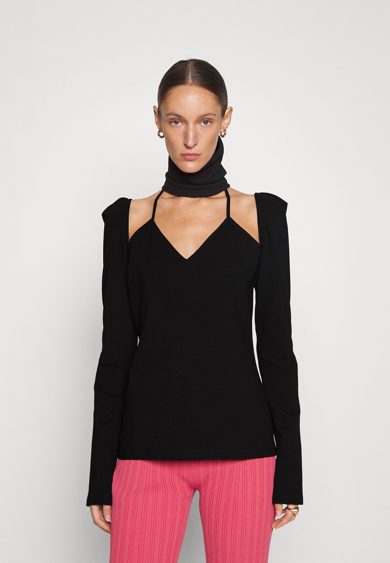 Sara Battaglia Bikini T Shirt à Manches Longues Black Noir Zalando Fr