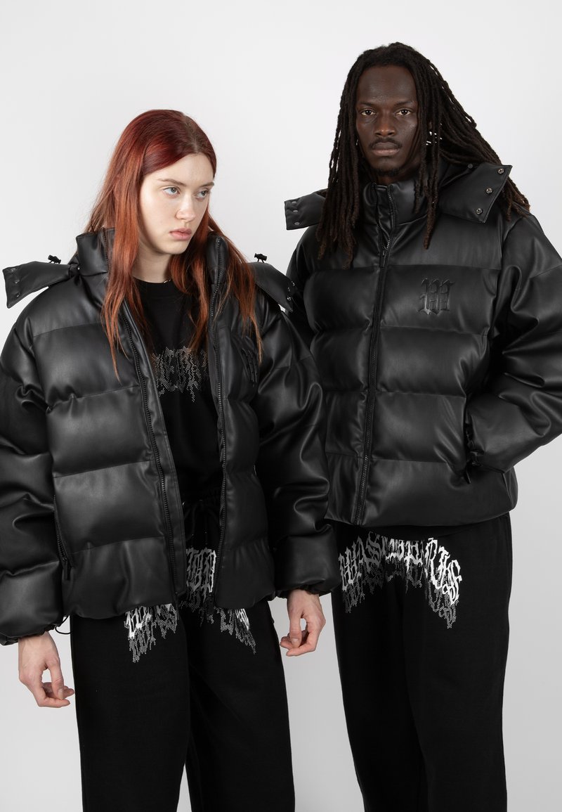 Wasted Paris UNISEX PUFFER HOOD - Ziemas jaka - black/melns - Zalando.lv