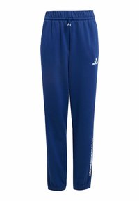 adidas Sportswear SLOGAN - Tracksuit bottoms - dark blue - Zalando.co.uk