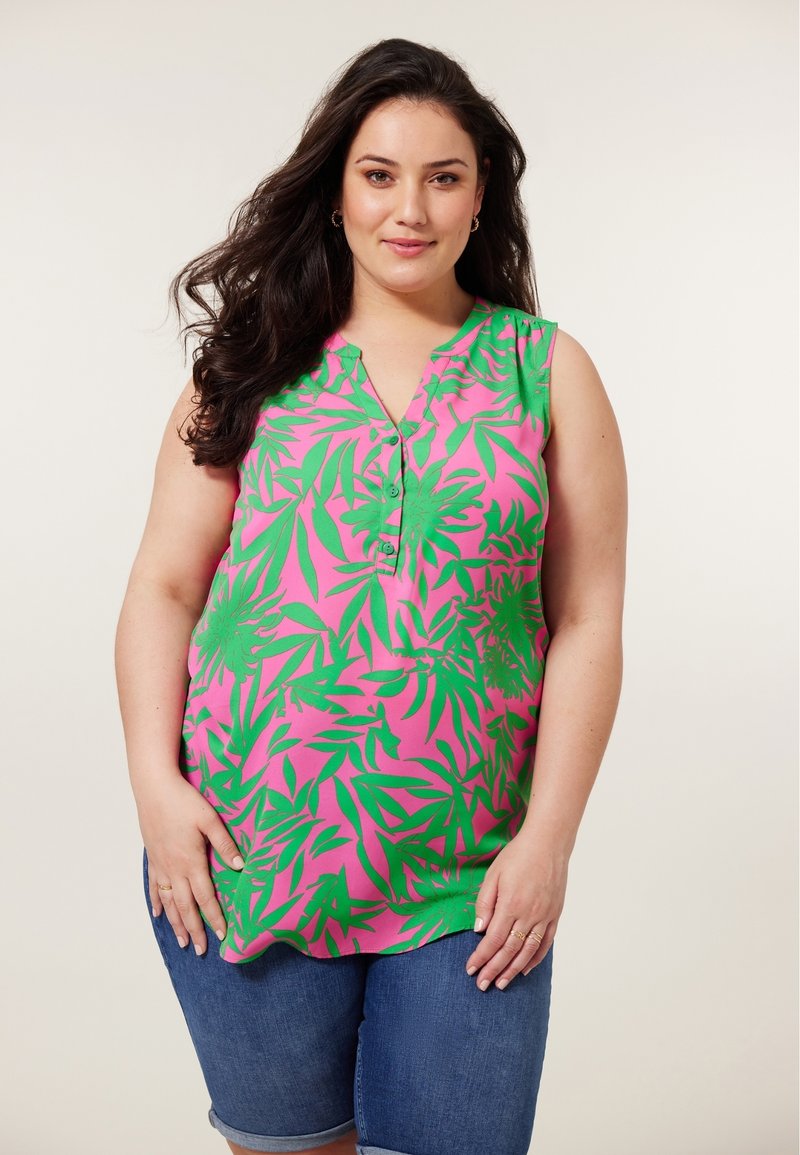 Miss Etam LARA SL PL NEW - Blouse - multi fuchsia/donkerroze - Zalando.nl