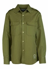 Replay Button-down blouse - light military/green - Zalando