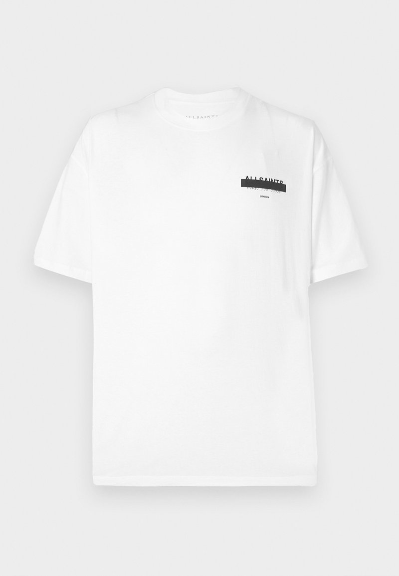 AllSaints REDACT CREW - Printtipaita - ashen white/valkoinen - Zalando.fi