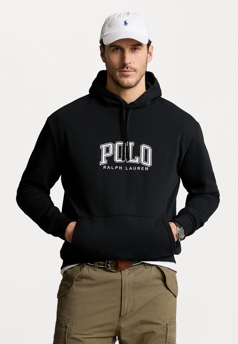 Polo Ralph Lauren Big And Tall Hood Long Sleeve Sweatshirt Black