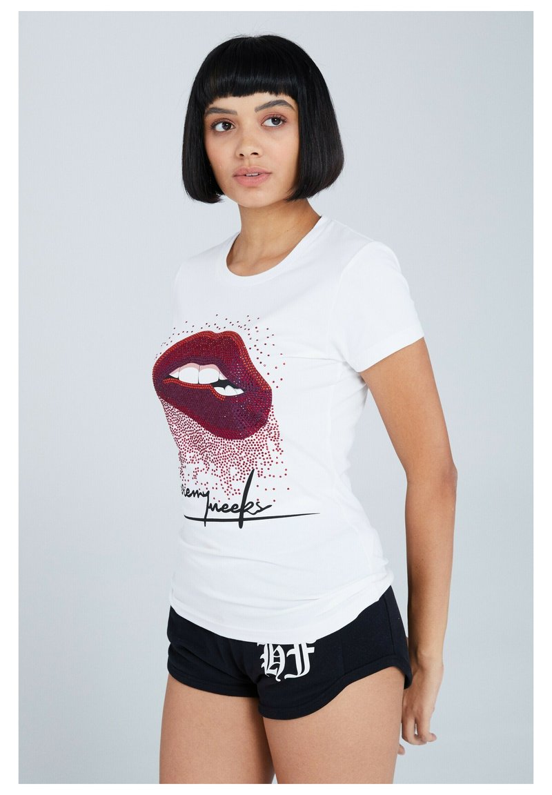 Jeremy Meeks T-Shirt print - weiã /weiß - Zalando.de