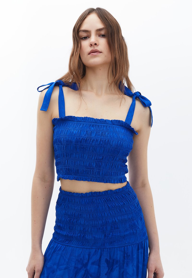 OXXO GIPPED CROP SINGLET - Top - surf the web/blau - Zalando.de