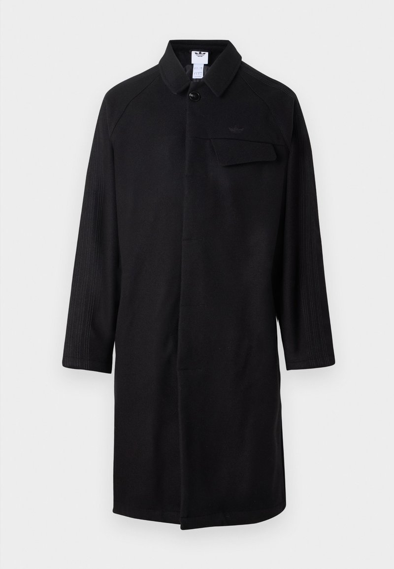 adidas Originals OVERCOAT - Klassisk kappa / rock - black/svart ...