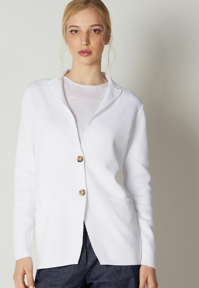 Falconeri Chaqueta de punto - white/blanco - Zalando.es