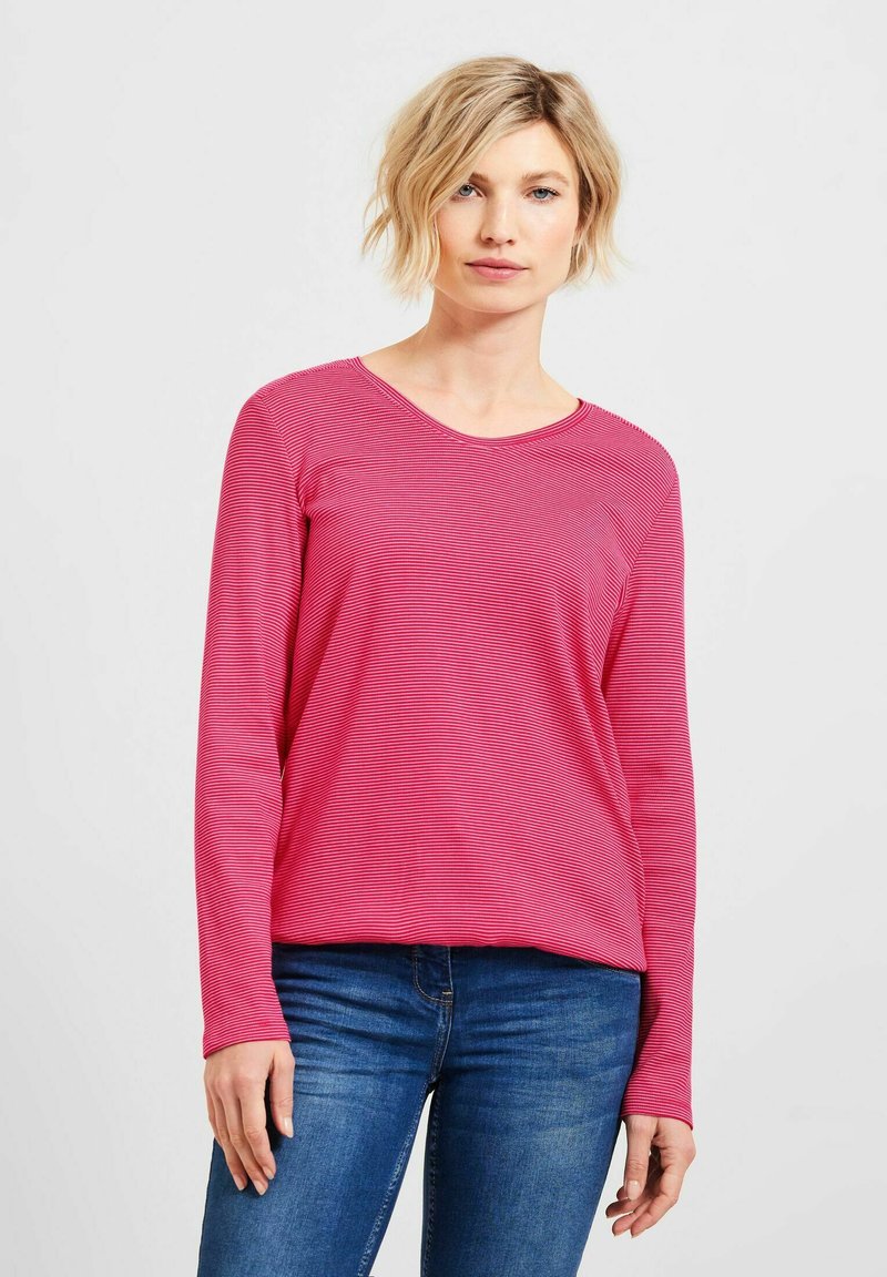 Cecil MIT ELASTIKSAUM - Langarmshirt - pink - Zalando.ch