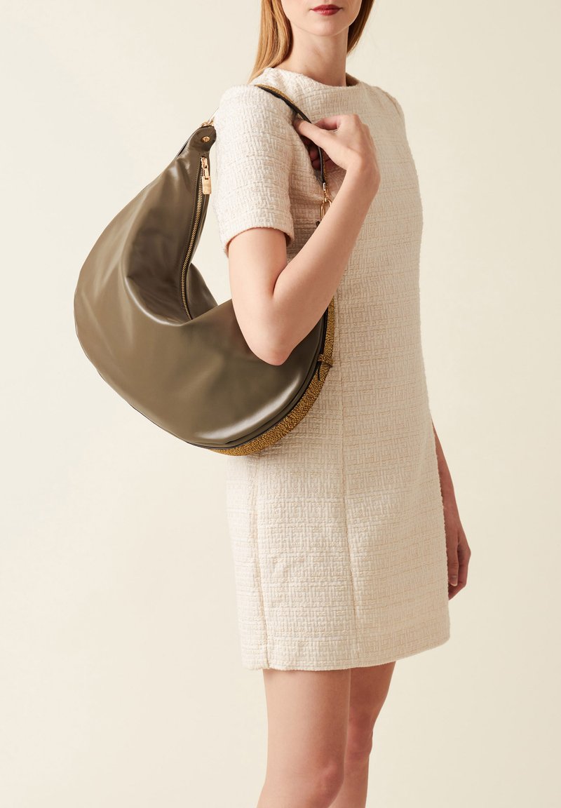 Borbonese Handbag - clay grey op natural/grey - Zalando