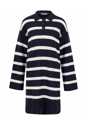Tommy Hilfiger RUGBY SHORT DRESS - Robe de jour - royal berry/bleu ...