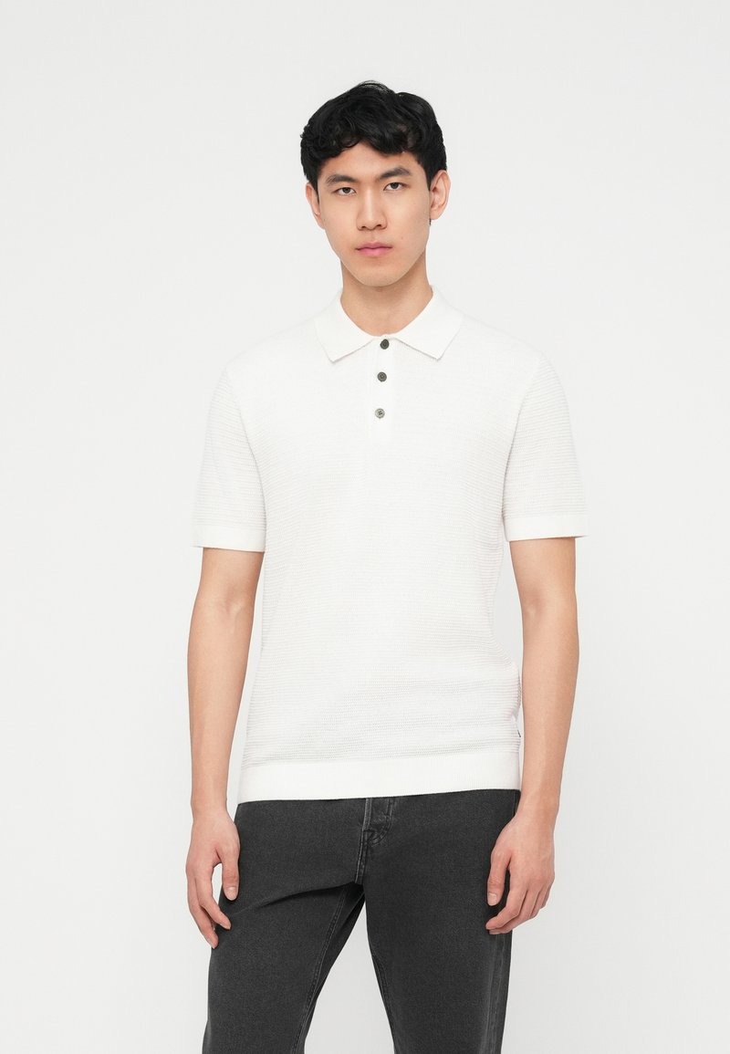Jack & Jones JPRBLURILEY SS SN - Polo shirt - cloud dancer/off-white ...
