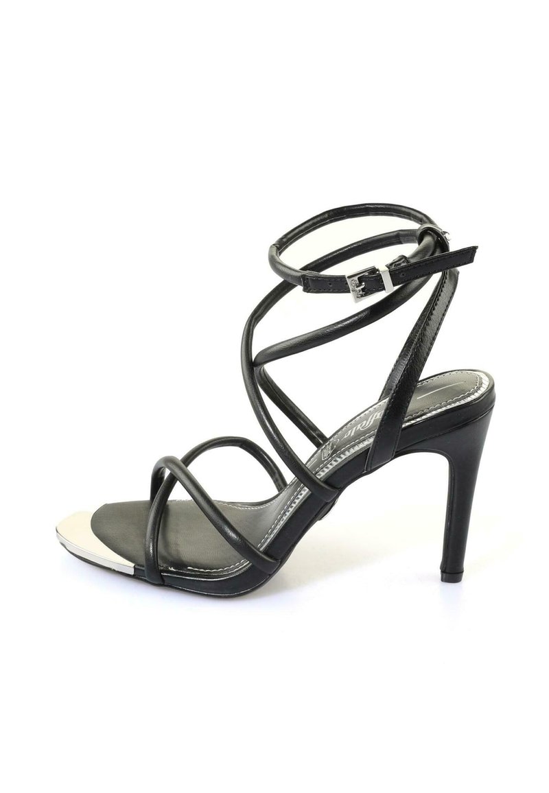 Buffalo Sandalen met hoge hak - black silver/zwart - Zalando.be