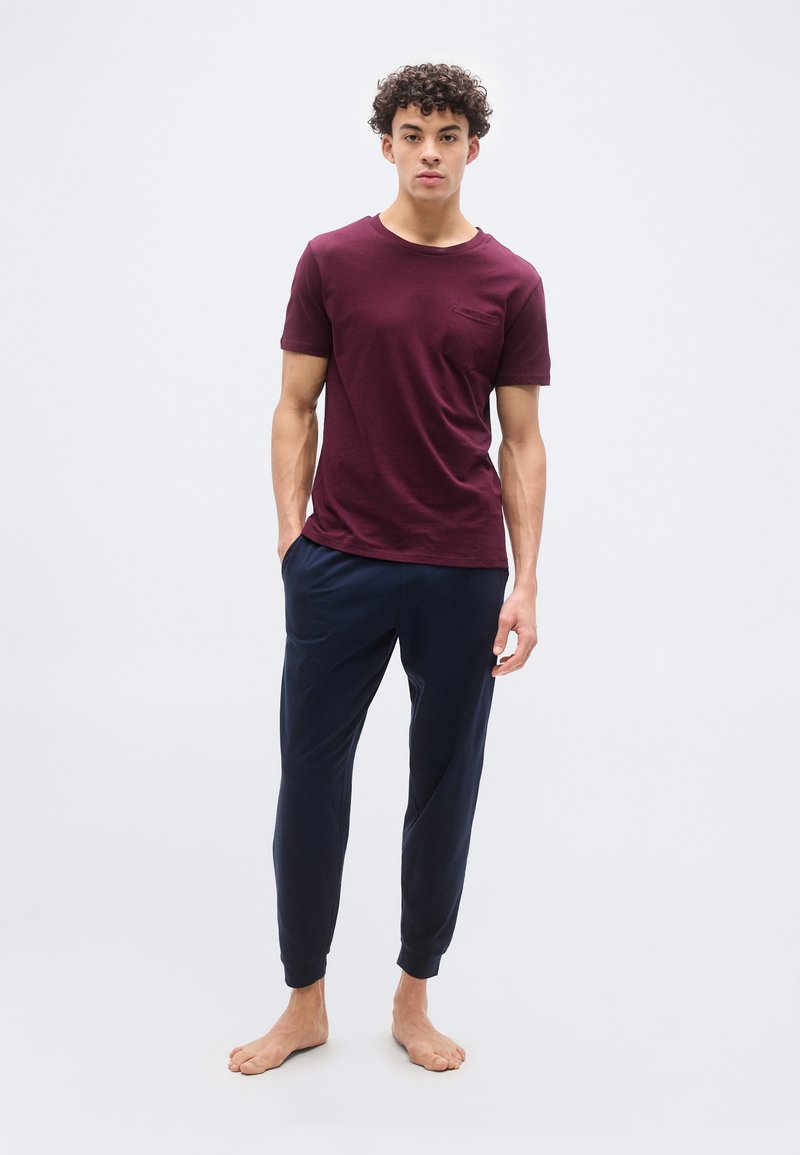 Pier One 2 PACK - Pijama - dark blue/bordeaux/azul marino - Zalando.es