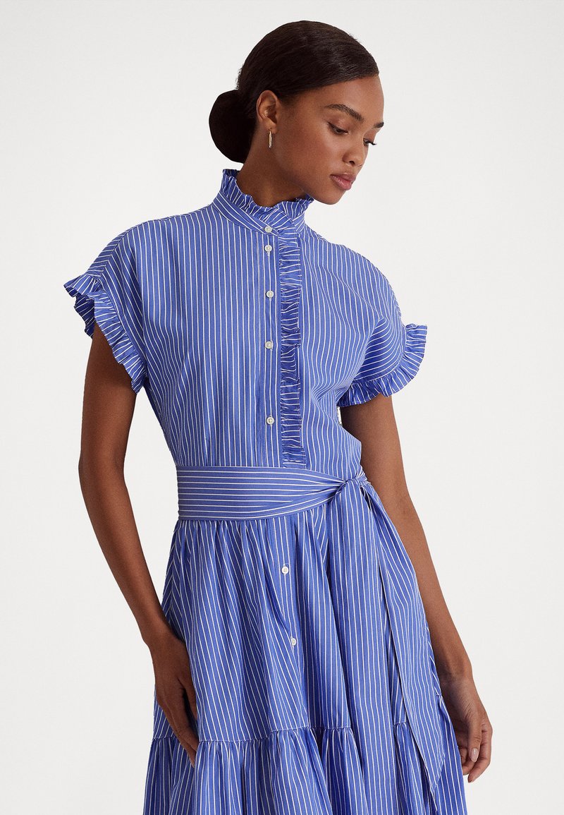 Lauren Ralph Lauren ANAXANDRA SHORT SLEEVE DAY DRESS - Day dress - blue/white/blue - Zalando.ie