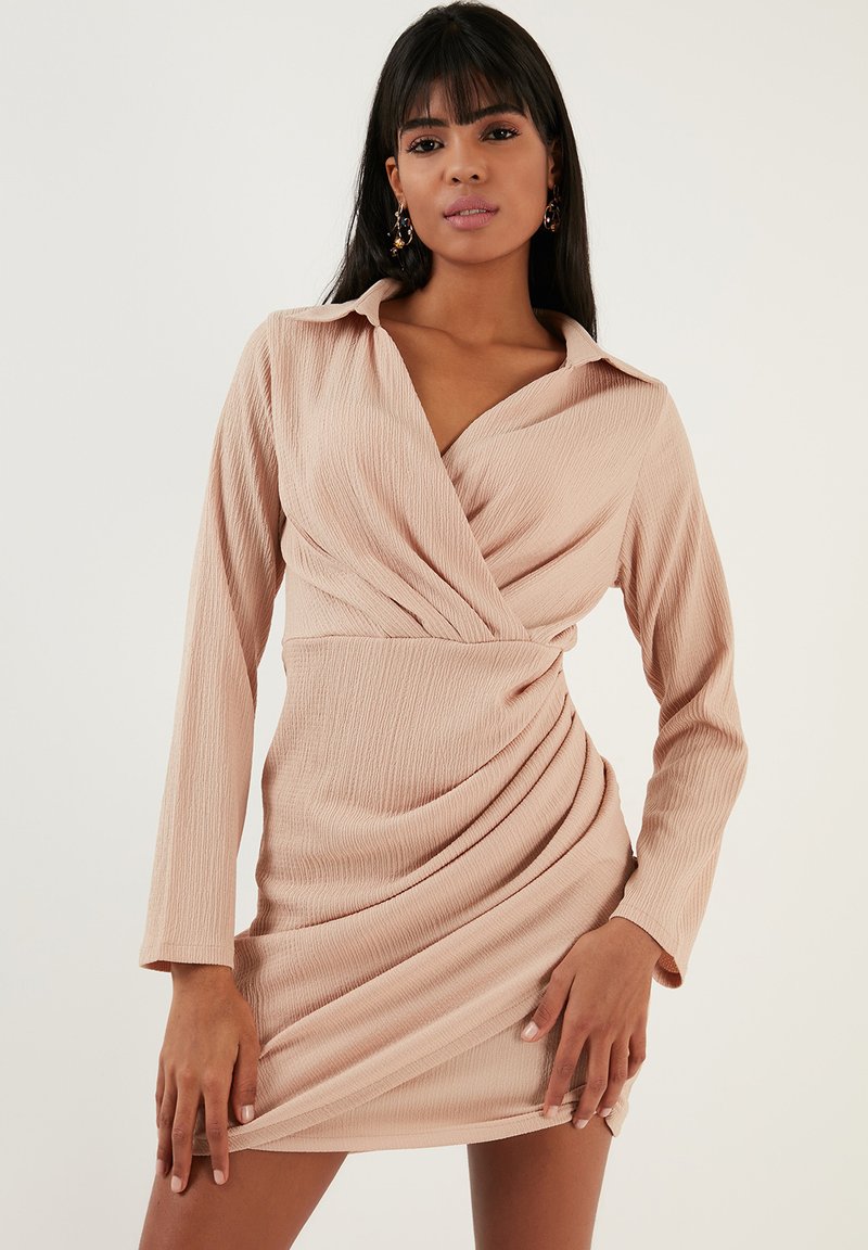 LELA SLIM FIT - Shift dress - stone - Zalando.ie
