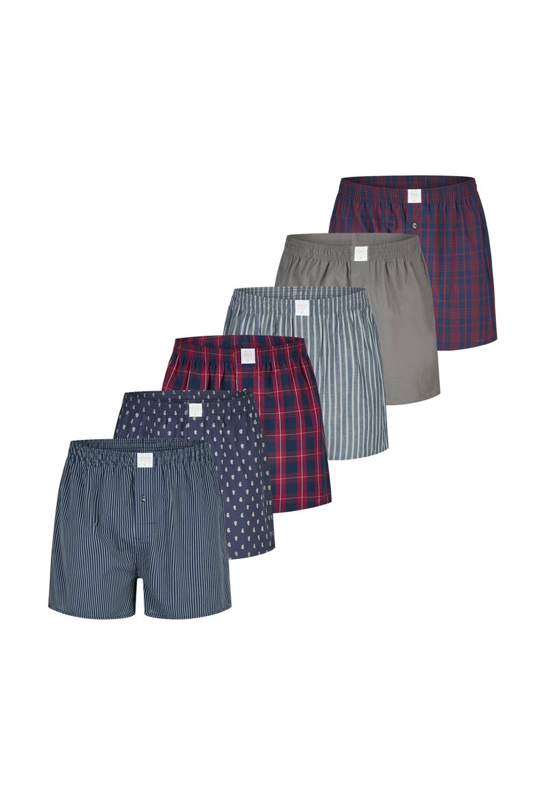 MG-1 WIDE 6-PACK - Boxers - grey dark red royal blue/gris - Zalando.es