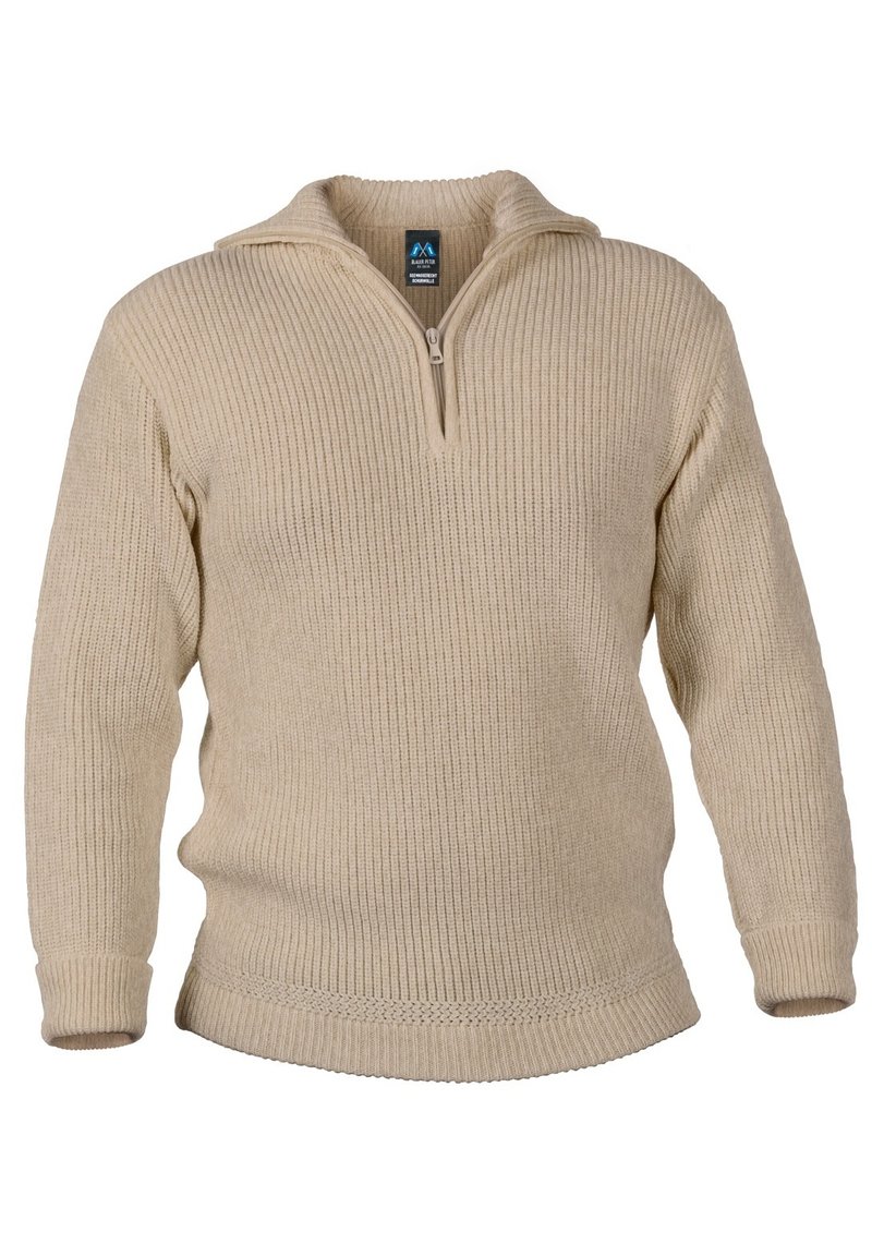 Blauer Peter TROYER - Jumper - beigemeliert/mottled beige - Zalando.de