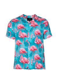 Blount & Pool HONOLULU - Camicia - turquoise flamingo/turchese ...