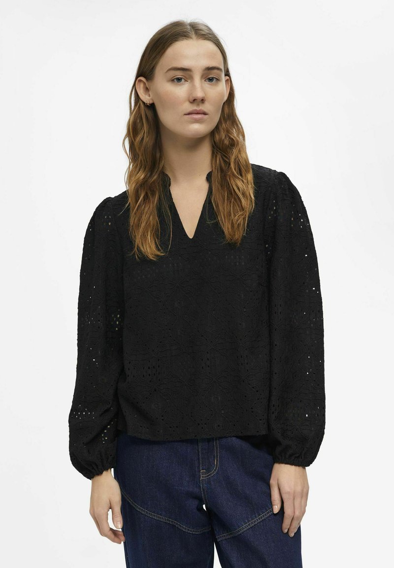 Object OBJFEODORA - Blouse - black/zwart - Zalando.be