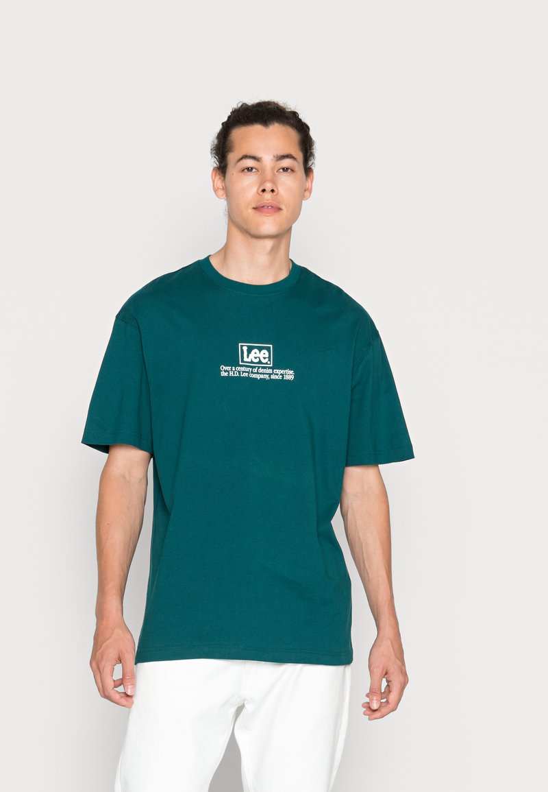 Lee LOGO LOOSE TEE UNISEX - T-Shirt print - esmeralda/grün - Zalando.ch