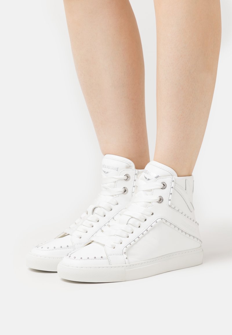 Zadig & Voltaire HIGH FLASH SMOOTH - Baskets montantes - blanc - ZALANDO.CH