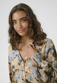 Culture Vapaa-ajan mekko - brown blue splash/beige - Zalando.fi