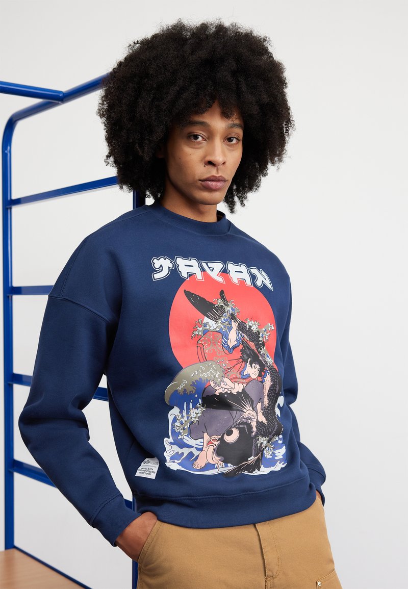 Alpha Industries JAPAN WARRIOR SWEATER - Sweatshirt - ultra navy ...