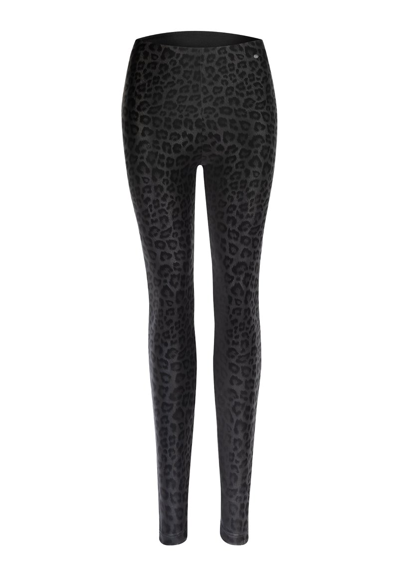NUR DIE X KILIAN KERNER - Leggings - Hosen - schwarz leo/schwarz - Zalando