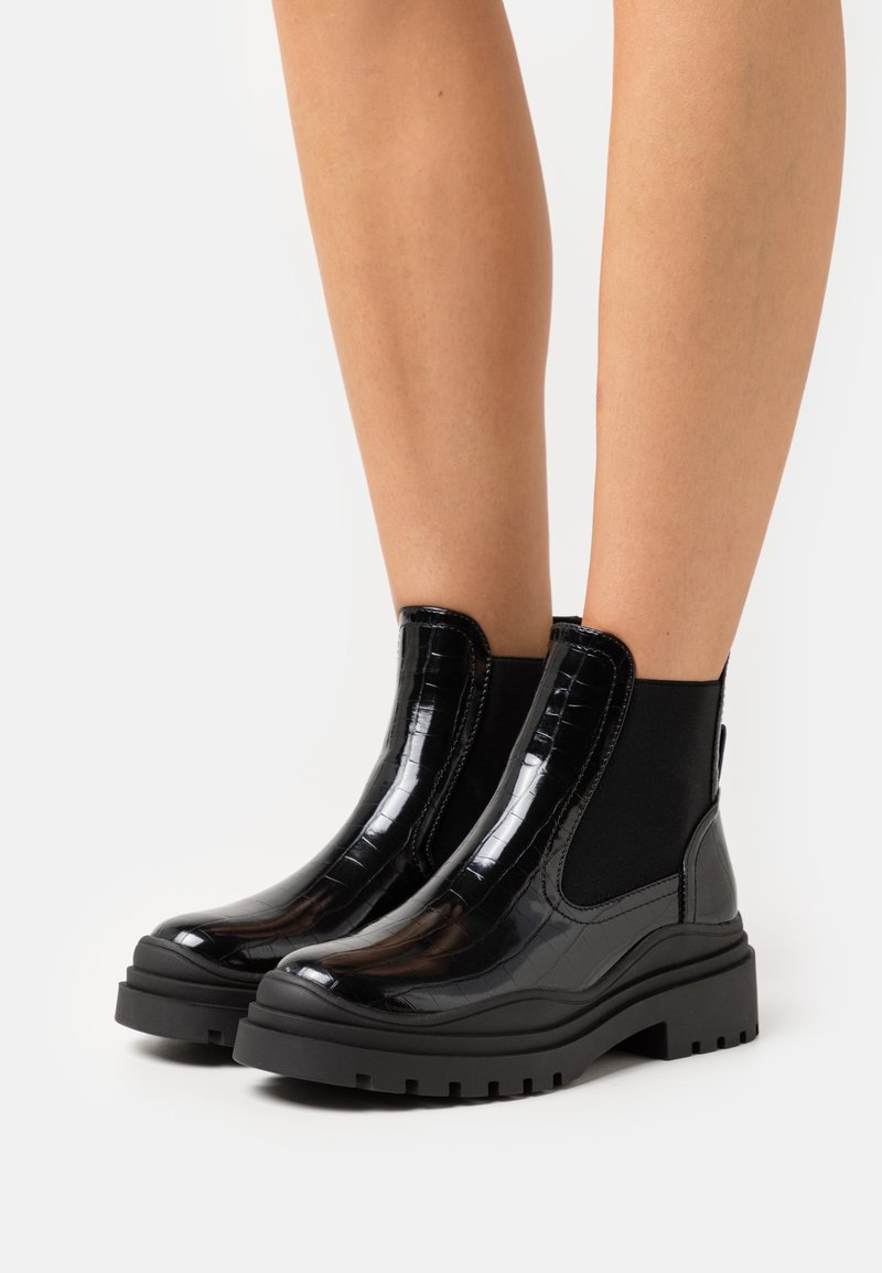 Vero Moda VMBOAT - Platform ankle boots - black - Zalando