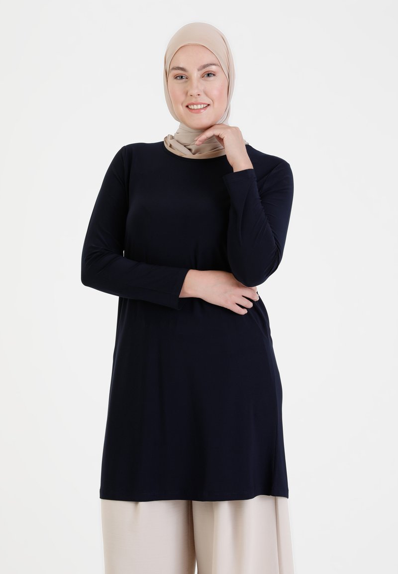 Modanisa T-shirt à manches longues - navy blue/bleu marine - ZALANDO.FR