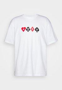 HUGO DOOBER - Print T-shirt - white - Zalando.co.uk