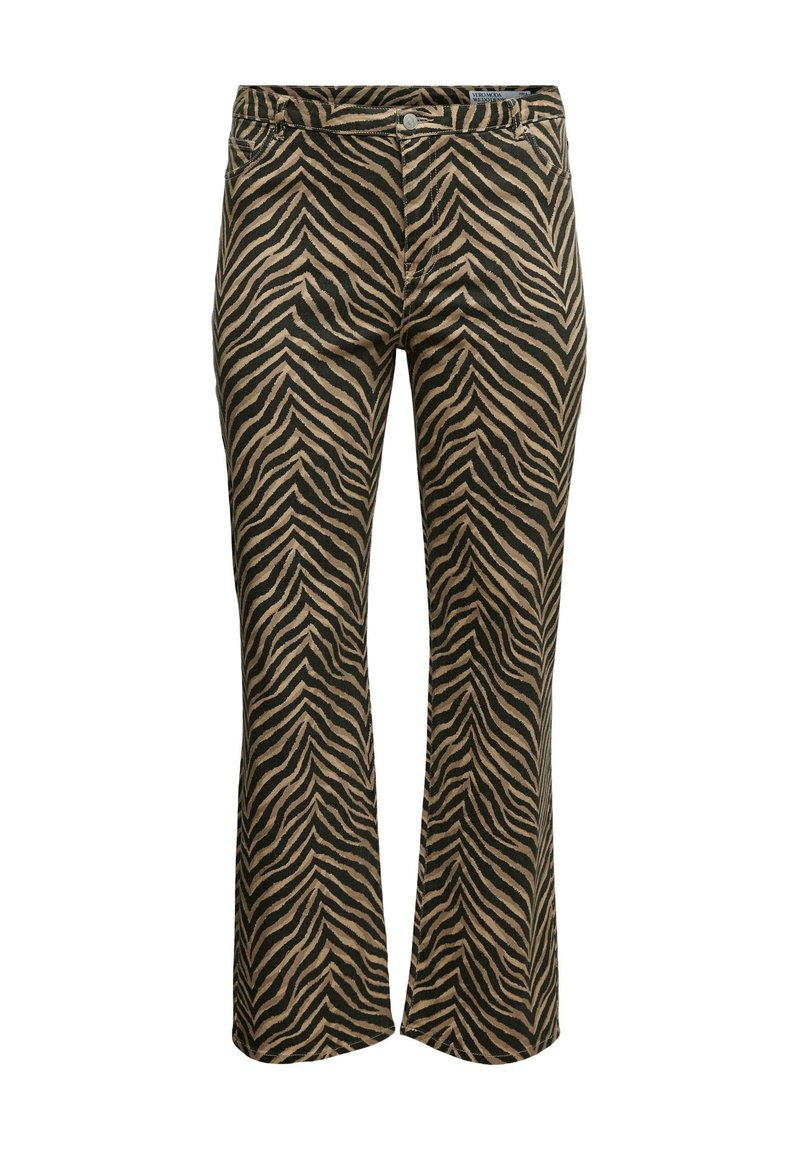 Vero Moda Curve VMCTESSA HR WIDE STRETCH AOP CUR - Flared Jeans ...