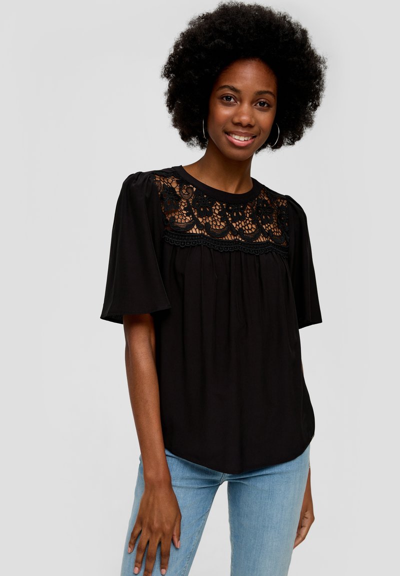 QS Blouse - schwarz/noir - ZALANDO.FR