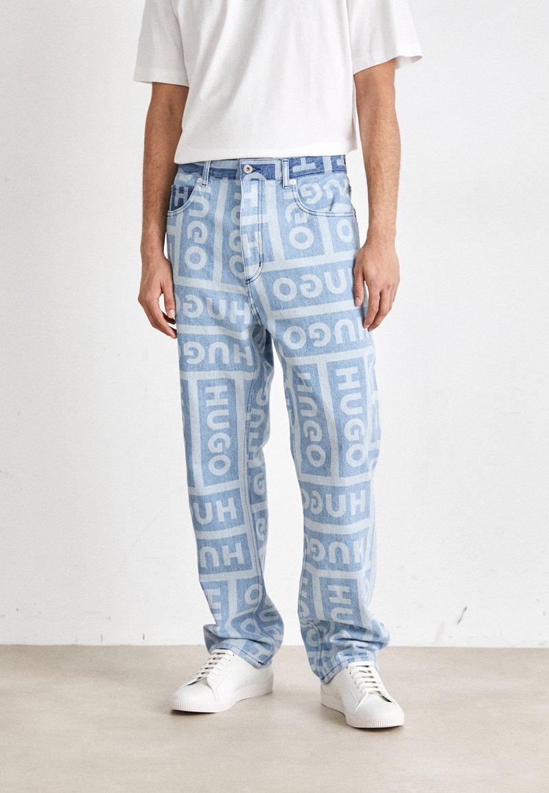 HUGO NATE - Jeans Relaxed Fit - turquoise/aqua/türkis - Zalando.de