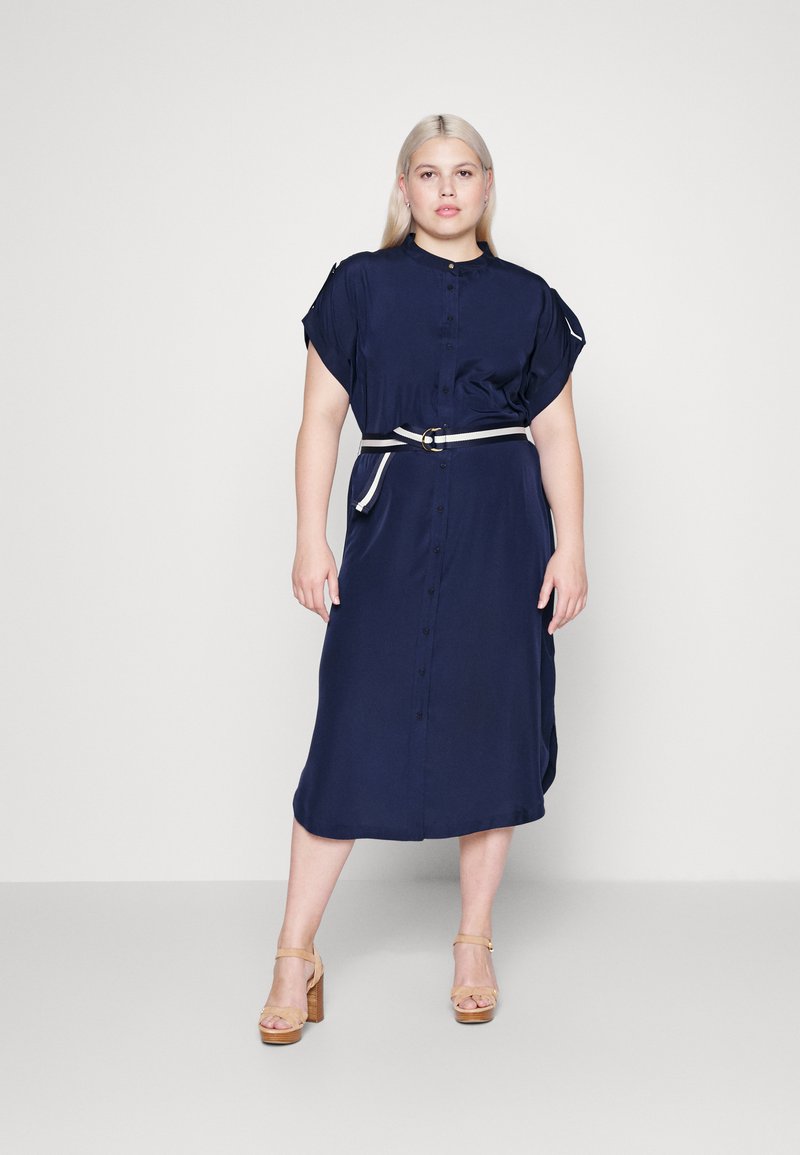 Lauren Ralph Lauren Woman TYCENDA SHORT SLEEVE DAY DRESS PLUS SIZE - Vardagsklänning - refined ...