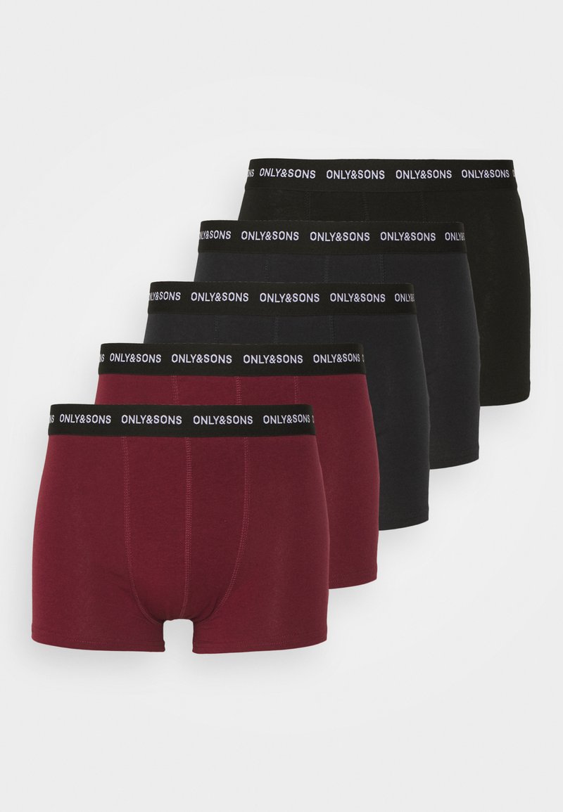 Only & Sons ONSKASPER COLOR TRUNKS 5 PACK - Pants - dark navy/dark blue ...