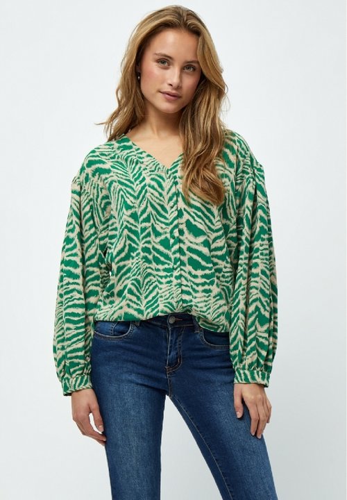 PEPPERCORN PCGILLIAN - Bluse - beluga green print/mehrfarbig - Zalando.ch